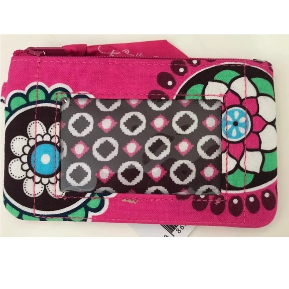 Vera Bradley | Bags | Vera Bradley Cupcake Pink Id Zip Case | Poshmark
